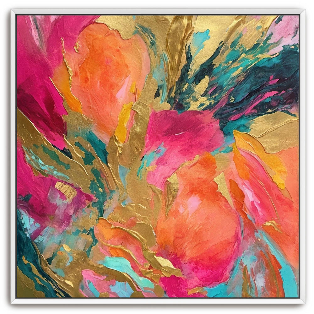 Afterglow Hand Painted Wall Art | Framed Canvas Painting – Glam Gallery